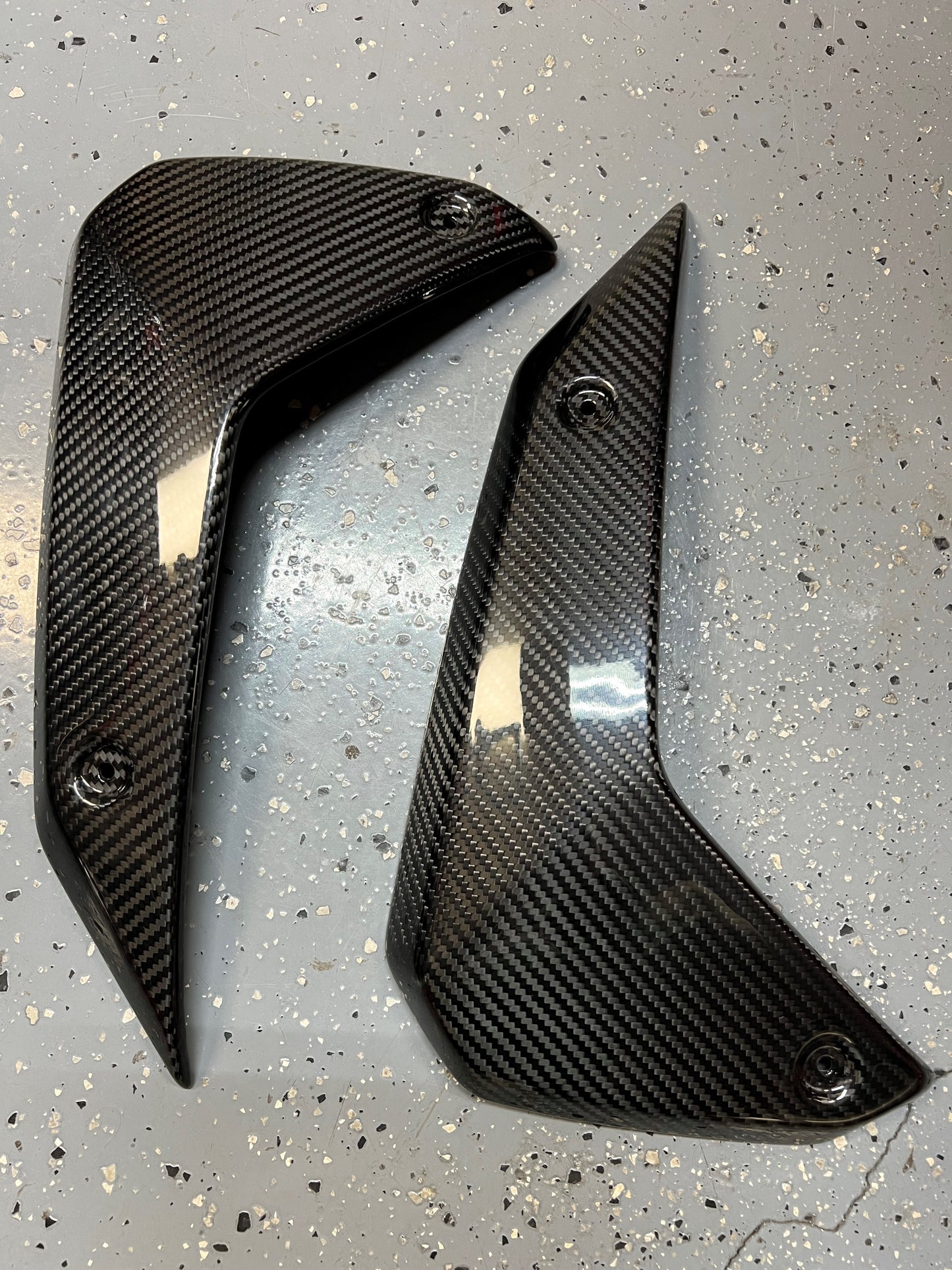 ST4104-2 SHIFT-TECH CARBON RADIATOR SIDE PANELS R&L BMW R1300GS TWILL ...